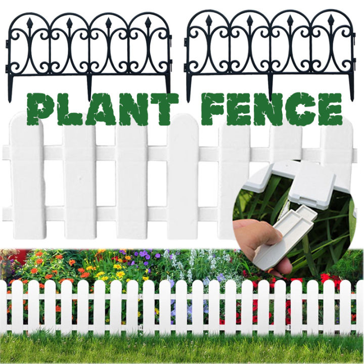 【COD】Plastic Fence Garden Plant Flower Gate Home Living Border Driveway ...