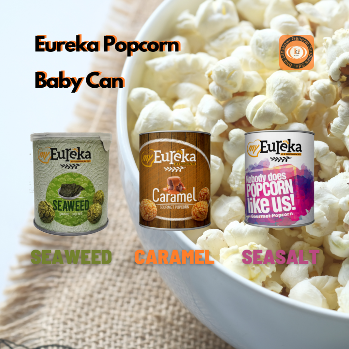 Ready Stock! My Eureka Popcorn Baby Can Original Caramel/Seaweed ...