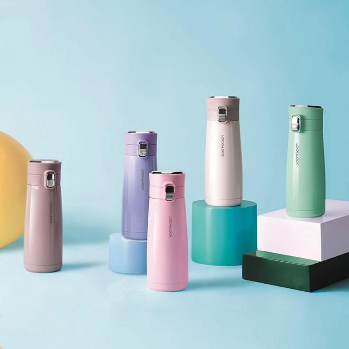 LocknLock Macaron One Touch Hot and cold Tumbler Thermal Flask 450ml ...