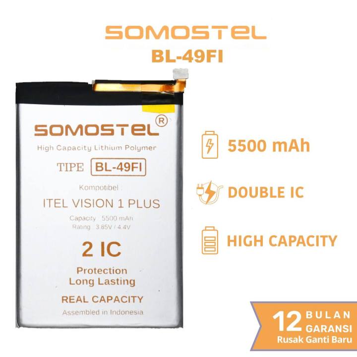 Somostel - BL-49FI Itel Vision 1 Plus / Vision 3 Batre Batrai Baterai ...