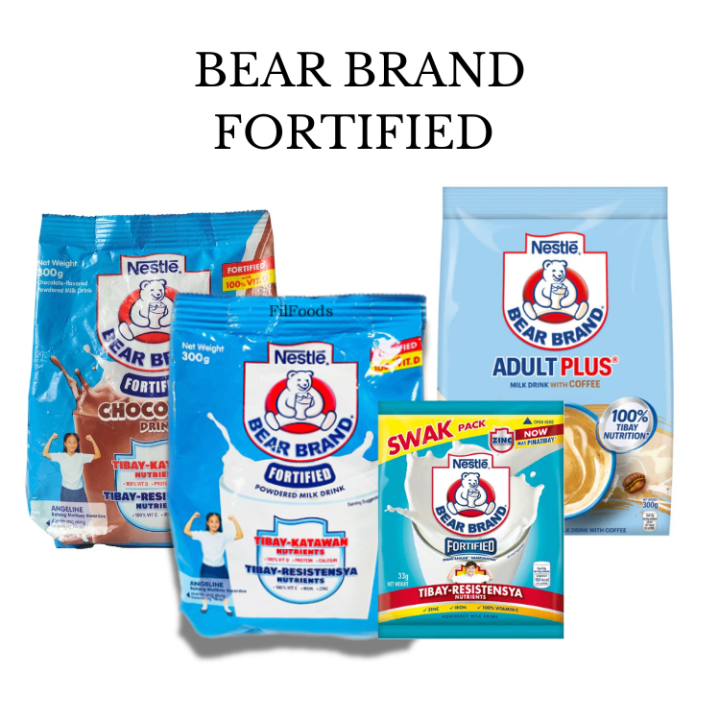 Bear brand fortified choco milk powder drink adult plus at swak pack ...