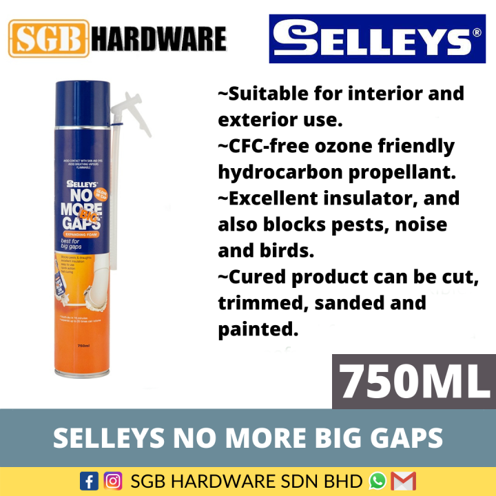 Selleys No More Big Gaps 750ml / Pentens PU-130H 750 ml Spray PU ...