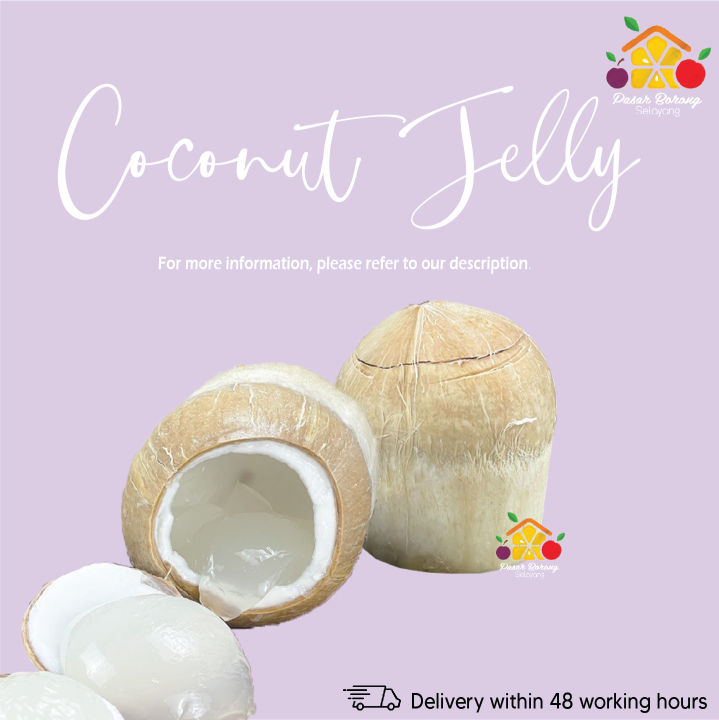 [PBS Pasar Borong Selayang] Halal Fresh Pandan Coconut Jelly/ Kelapa ...