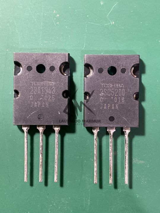 50SET A1943 C5200 TOSHIBA ORIGINAL JAPAN 2SA1943 2SC5200 JEPANG ASLI DIFFUSED JAPAN ASSEMBLED ...