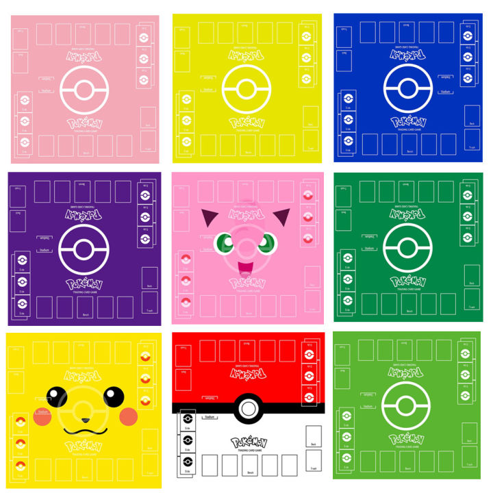 60 X 60CM Pokemon Playmat Trainer Playmat Cards Trading Card Game ...