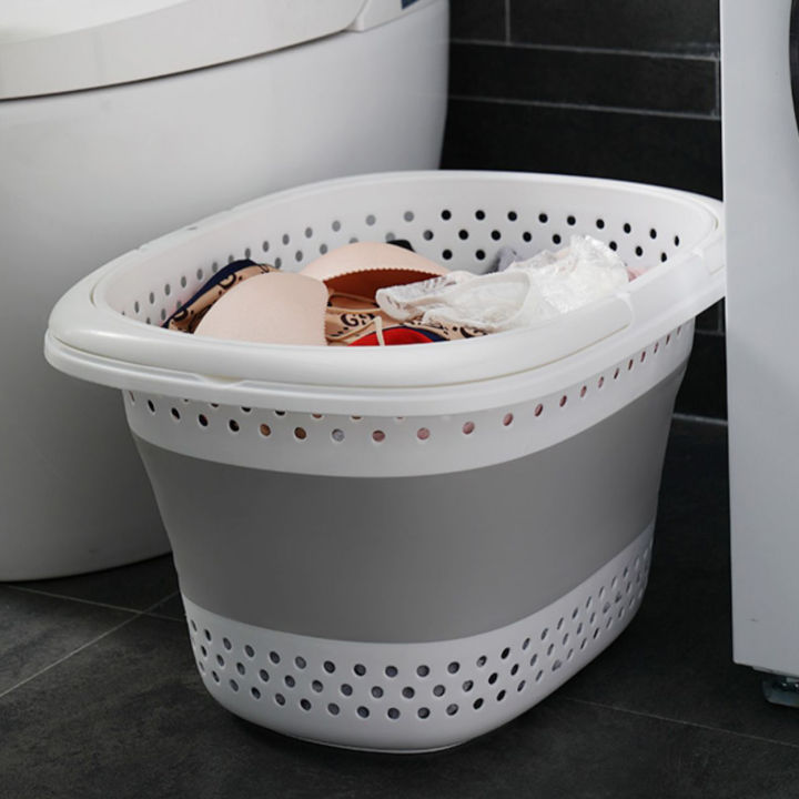 Collapsible Laundry Basket | 45L | Multiple colour | Foldable Laundry ...