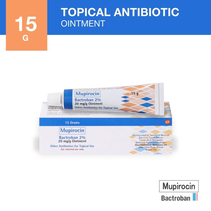 BACTROBAN 2% Mupirocin 20mg/g Ointment 15g | Lazada PH