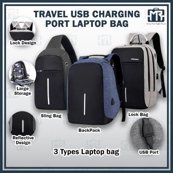 Laptop Backpack bag Sling bag with Multi-Functional Business Computer ...