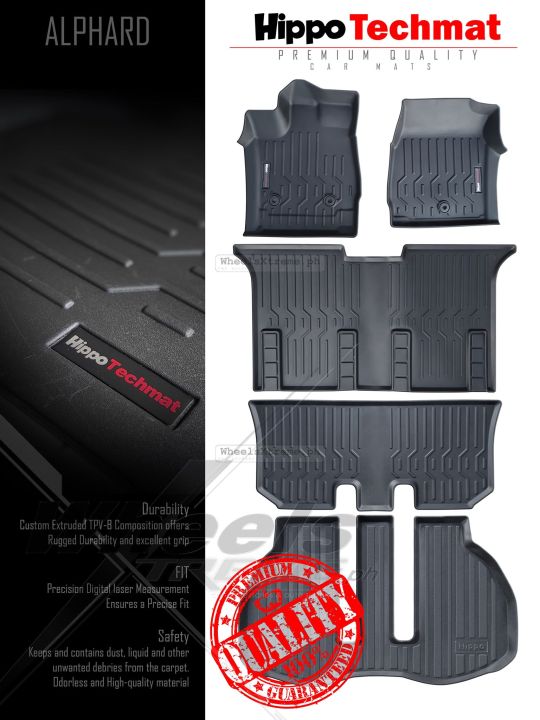 Toyota ALPHARD 2015 to 2025 Complete Set Thailand Hippo Techmat Brand ...