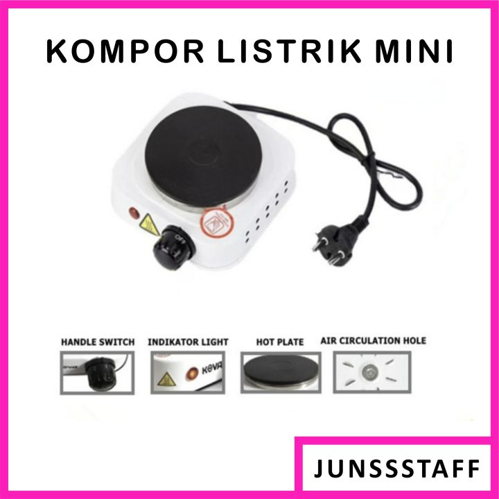PROMO!! Kompor Listrik Mini Hot Plate Electric Cooking 500W | Lazada ...