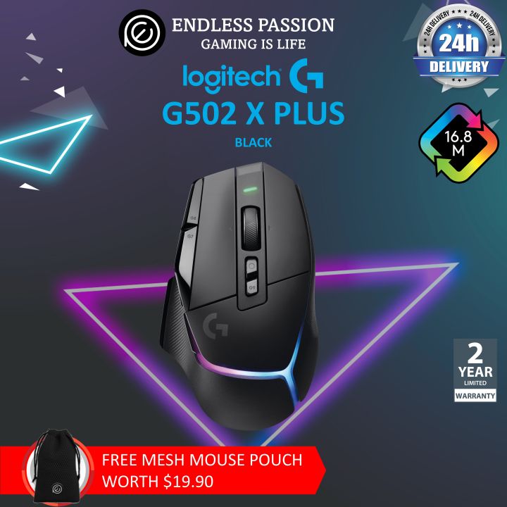 Logitech G502 X Plus Lightspeed Wireless RGB Gaming Mouse | Lazada ...
