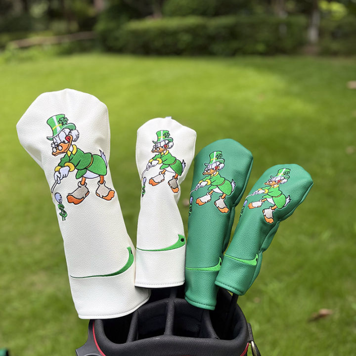 Golf Club Cover Cute Cartoon Character Driver Fairway Wood Club Head ...