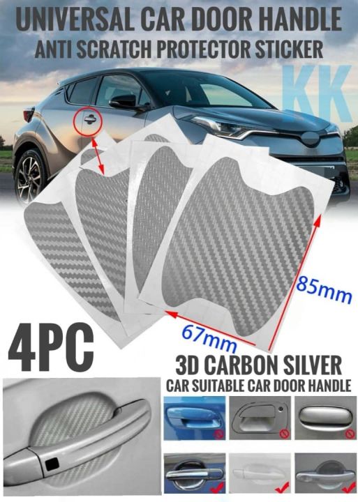 4PC Car Door Handle Bowl Sticker Car Door Handle Cup Protector Sticker ...