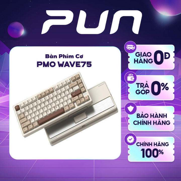 [CHÍNH HÃNG FULL VAT] PMO WAVE75 - Bàn phím cơ WAVE75 Kết Nối 3 Mode ...