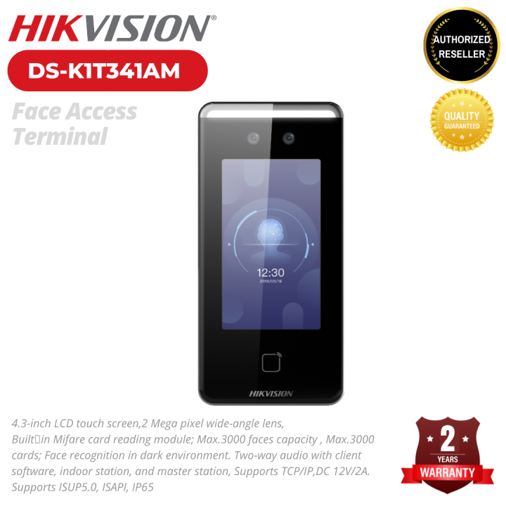 HIKVISION DS-K1T341AM Face Access Terminal | Lazada PH