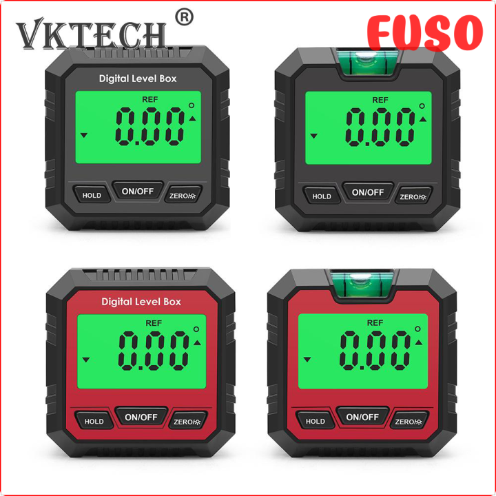 [FUSO] Precision Digital Inclinometer Mini 360 Degree Magnetic Spirit ...