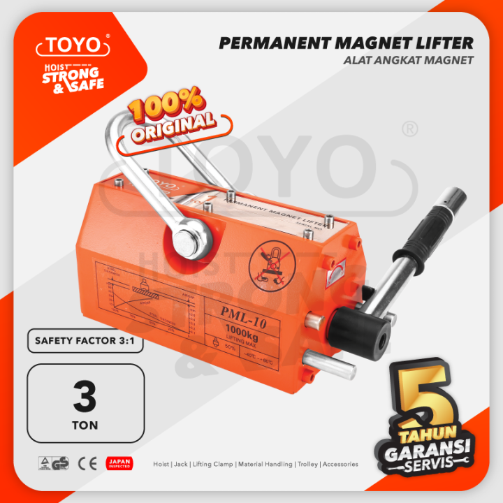 TOYO Permanent Magnet Lifter / Magnetic Lifter 3 Ton | Lazada Indonesia