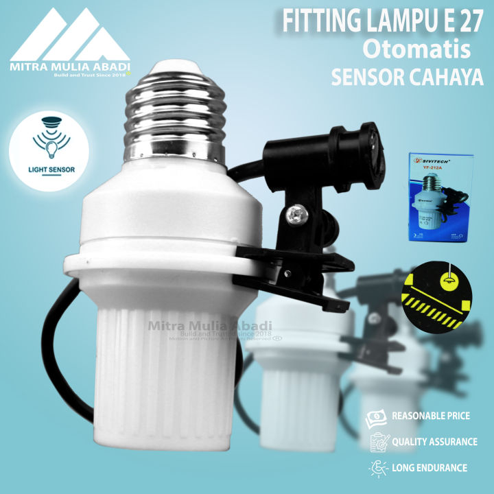 Fitting Lampu Otomatis sensor Cahaya model E27 | Lazada Indonesia