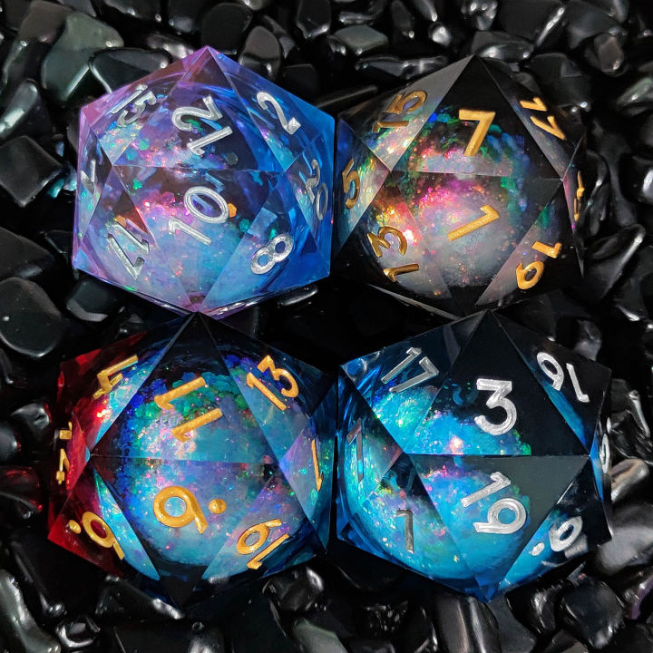 20 Sides Resin Quicksand Dice 35Mm Liquid Core Dnd Dungeons & Dragons ...