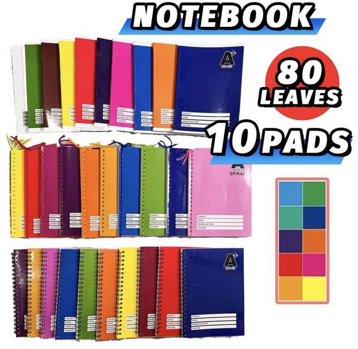 NOTEBOOK AND PAD PAPER (WRITING/YARN/SPIRAL) - 10PCS | Lazada PH