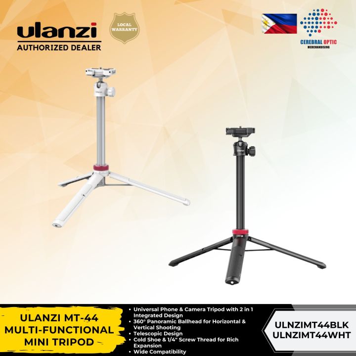 ULANZI MT-44 Multi-functional Mini Tripod White/Black Extendable Vlog ...