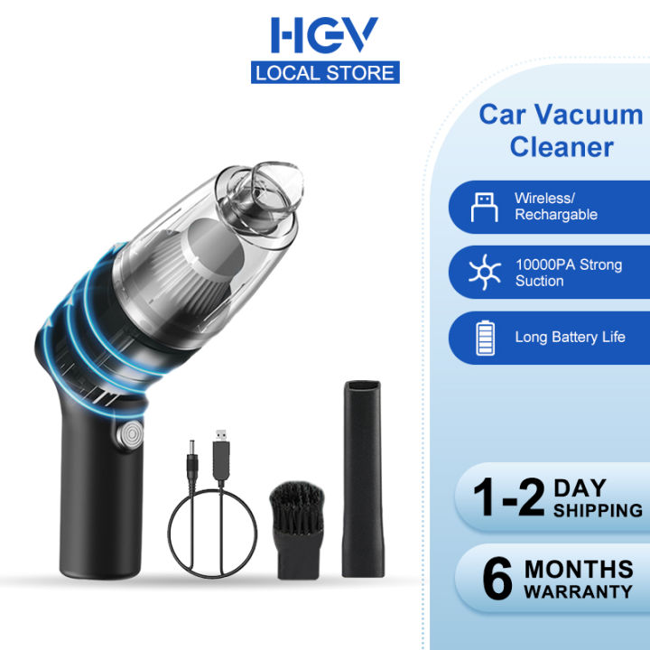 Hgv [24h Shipped] 10000pa Wireless Car Vacuum Cordless Cleaner Handheld
