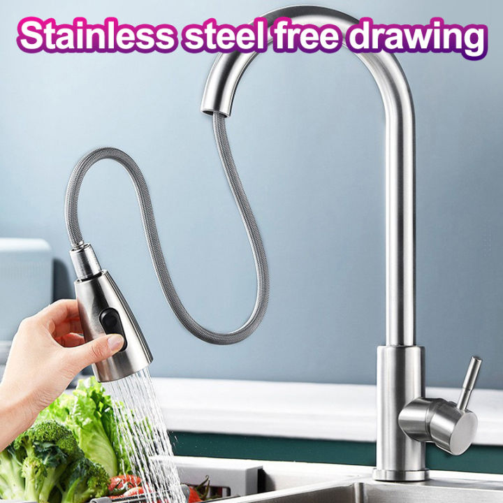 Kitchen Water Faucet Sink Pull Out with Sprayer Sinks Universal ...