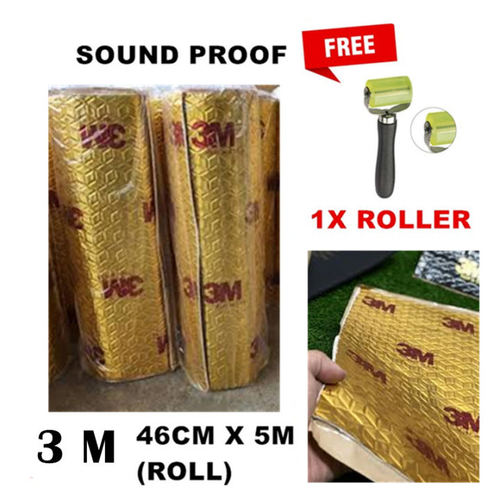 (Free Roller) 3 M Or Mohawk 46CM X 5M (ROLL) SOUND PROOF /HEAT ...