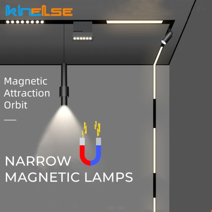 Recessed Led Magnetic Track Light Aluminum Linear Ceiling Track ...