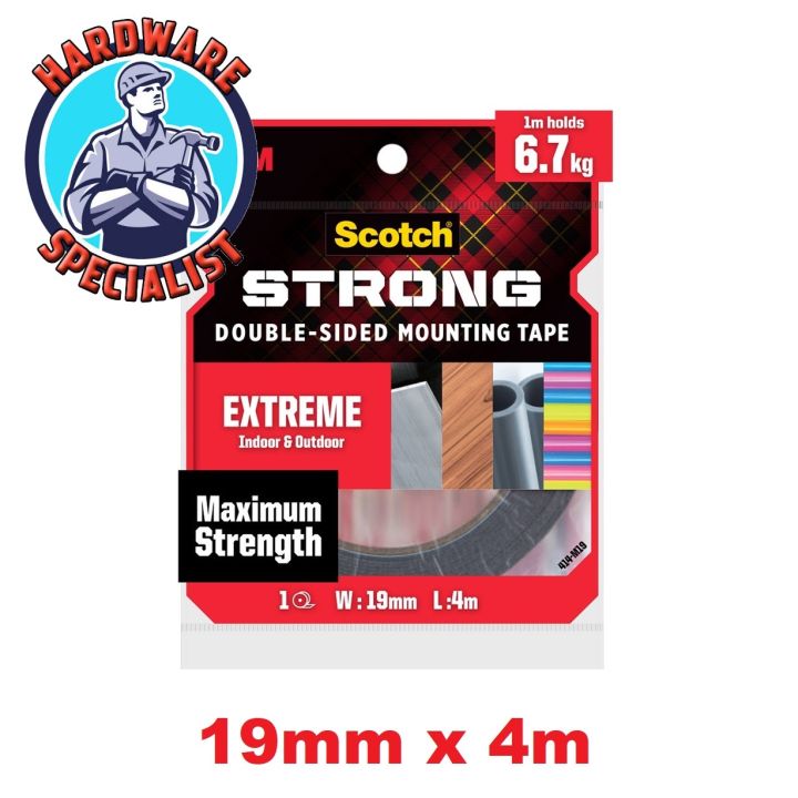 3M Scotch 414-S19 / 414-M19 Extremely Strong Double Sided Mounting Tape ...