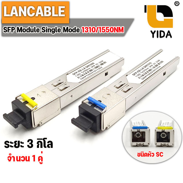 SFP SC Single Mode 1310/1550nm 20KM Gigabit Module Single Mode Fiber ...