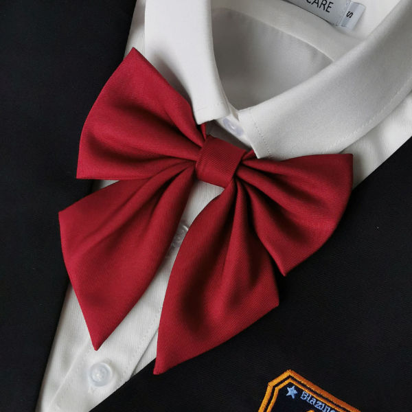 โบว์ หูกระต่าย ผู้หญิง Ladies Large Bowtie Oversize Bow tie For Women Uniform Collar Butterfly ...