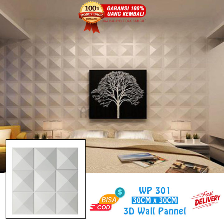 PROMO - TERMURAH WALL PANEL 3D PVC WALLPANEL 3D WALLPAPER DINDING ...