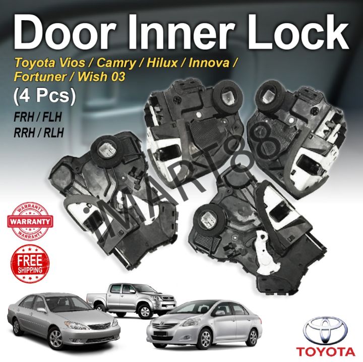 Toyota Vios Camry Hilux Innova Fortuner Wish 03 Door Inner Lock Pintu ...