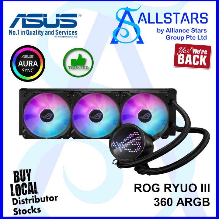 ASUS ROG RYUO III 360 ARGB, ROG Ryuo III 360 all-in-one CPU liquid ...