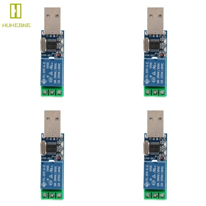 4X LCUS - Type 1 USB Relay Module USB Intelligent Switch Control ...