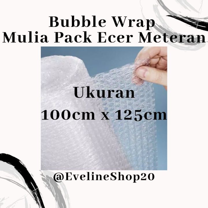 Bubble Wrap Putih Eceran Buble Wrap Meteran 100 cm x 125 cm | Lazada ...