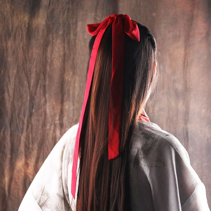 1.6m Solid Colors Chiffon Long Hair Straps Head Bands Chinese Hanfu ...