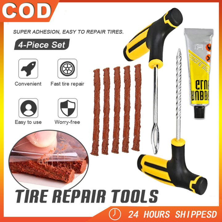 Original Car Tire Repair Tool Kit Auto Tubeless Emergency Tyre Repair ...