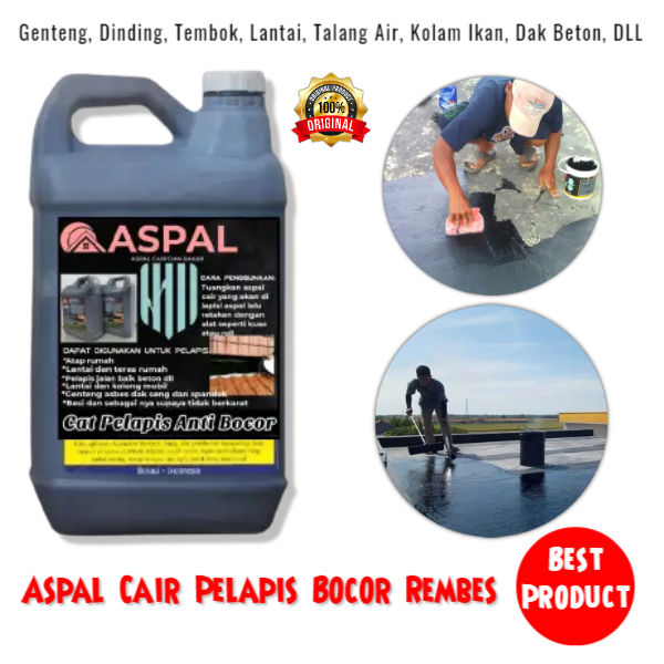 Asphalt Emulsion Waterproofing Aspal Cair Untuk Dak Beton Atap Rumah ...