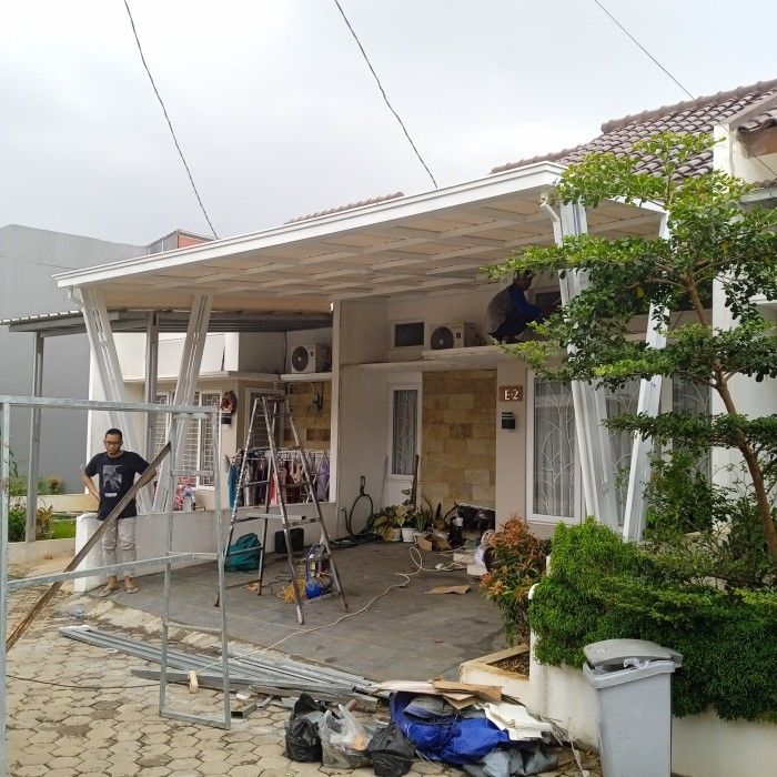 PROMO- KANOPI ALDERON MODERN + TALANG AIR BESI GALVANIS | Lazada Indonesia