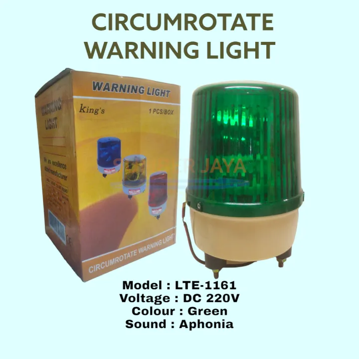 Lampu Peringatan Warning Light 6 Inch LTE-1161 DC 220V Lampu Rotary ...