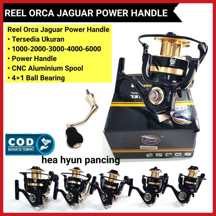 Reel Power Handle ORCA JAGUAR 1000 , 2000 , 3000 , 4000 - 6000 - 4+ 1 Ball Bearing | Lazada ...