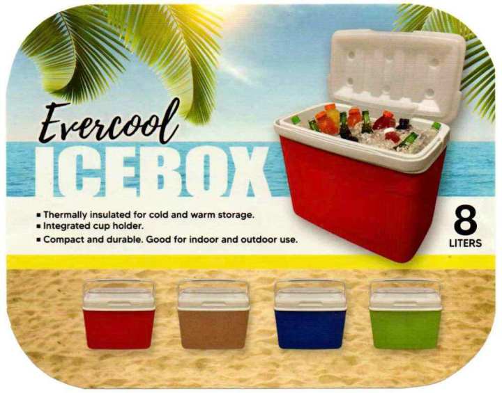 EVERCOOL Icebox Portable & Lightweight Indoor and Outdoor use - 8L, 15L ...