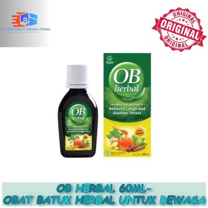 OB HERBAL SYRUP 60ML-OBAT BATUK HERBAL UNTUK DEWASA | Lazada Indonesia