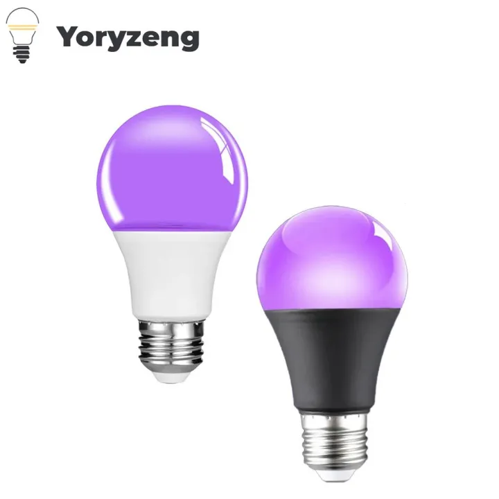 E27 UV LED Globe Bulb Purple Black Lights Glow in the Dark A19 Party ...