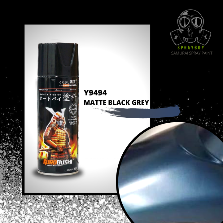 Y9494* MATTE BLACK GREY (MATTE BLUE) SAMURAI SPRAY PAINT 400ML (Yamaha ...