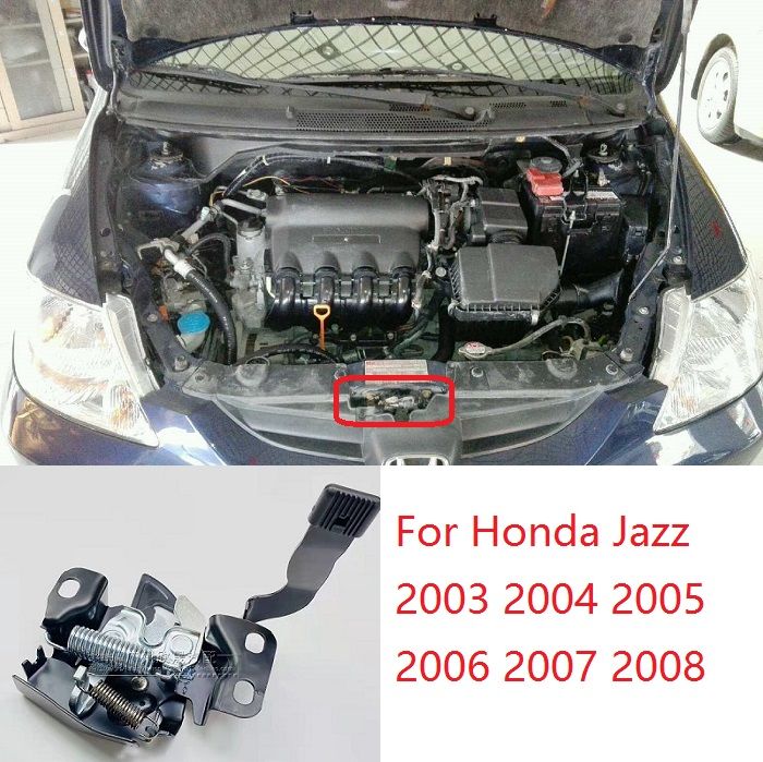 for Honda Jazz 2003 2004 2005 2006 2007 2008 Hood Latch Lock Engine ...