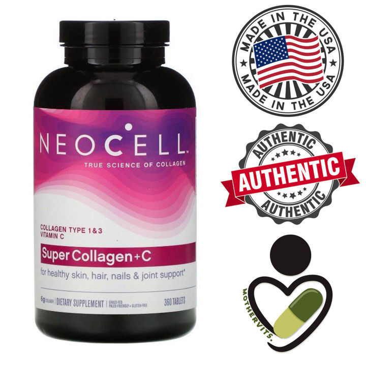 Neocell, Super Collagen + C, Collagen Type 1 & 3, 360 Tablets | Lazada PH
