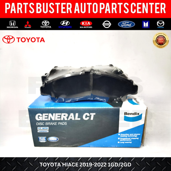 Genuine Bendix Brake Pad (FRONT) for TOYOTA HIACE 2019-2022 1GD/2GD (DB ...